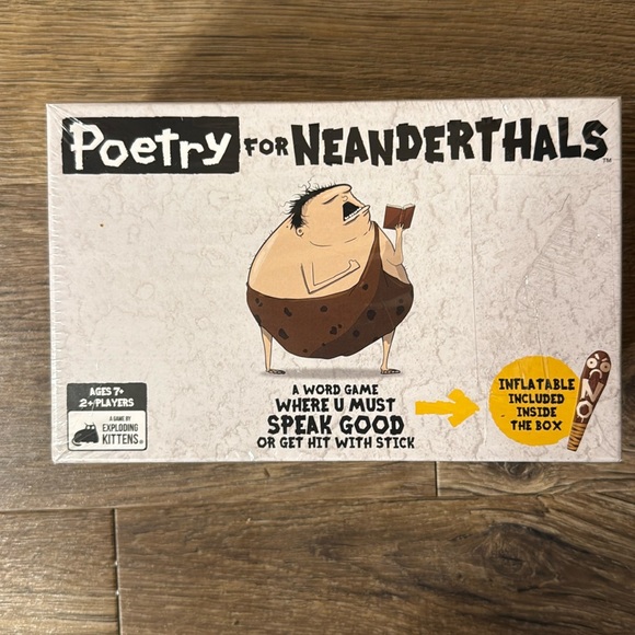 Exploding Kittens | Games | Nwt Poetry For Neanderthals Board Game By ...